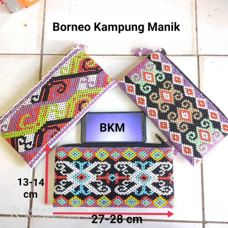 Jual Dompet Manik Ukuran Jumbo - Clutch Manik motif khas kalimantan ...