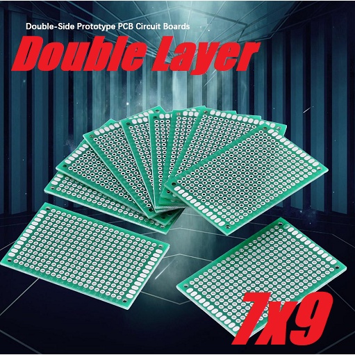 Jual PCB Dot Matrix Lubang 7x9 Double Layer Through Hole 7x9cm ...
