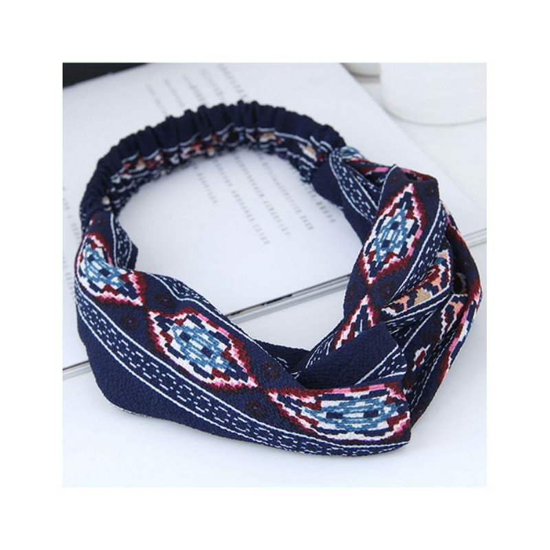 Bandana Motif Etnik Vintage Bando Korea Dewasa Turban Twist Bunga ...