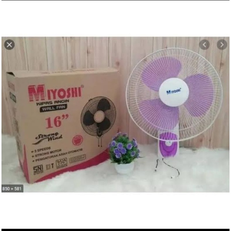 Jual kipas angin dinding merk miyoshi | Shopee Indonesia