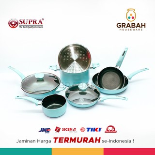 Jual Supra Panci Set Cookware 9 pcs Alumunium Pastel Edisi Chef Renata ...