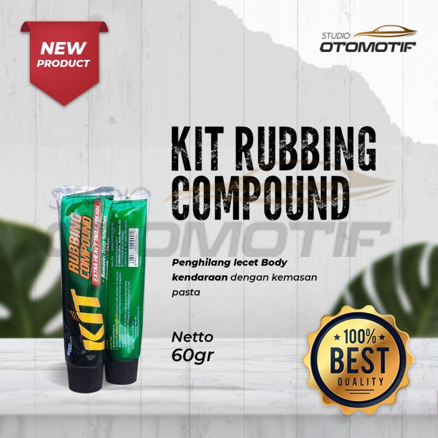 Jual KIT KOMPON PENGHILANG BARET BODY MOBIL / KIT RUBBING COMPOUND 60GR ...
