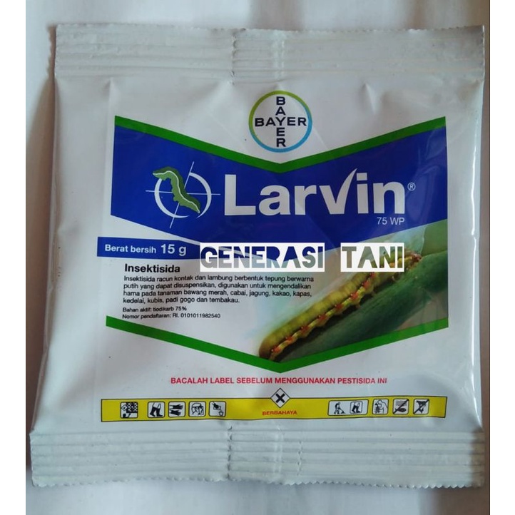 Jual Insektisida LARVIN 75wp/Insektisida kemasan 15gr | Shopee Indonesia