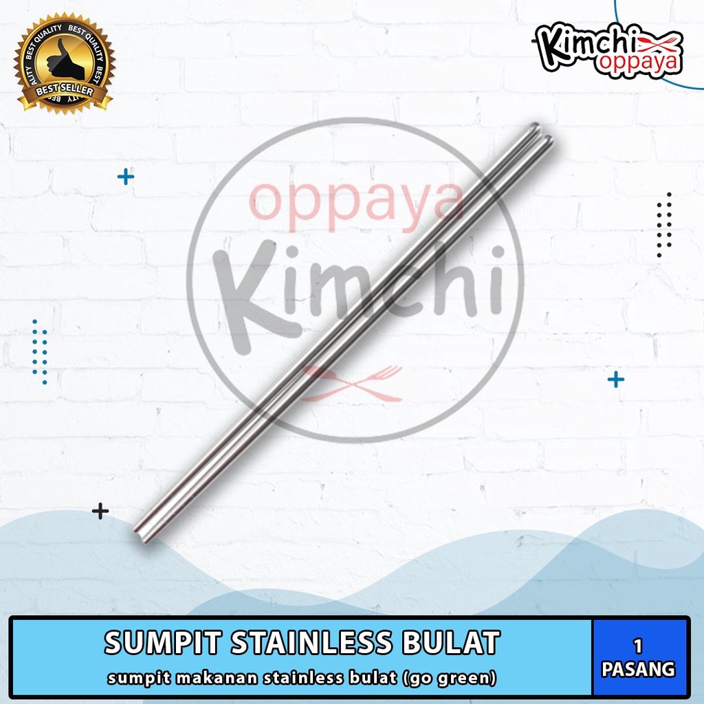 Jual Sumpit Stainless Makan Korea Sumpit Koreastainless (Bulat ...