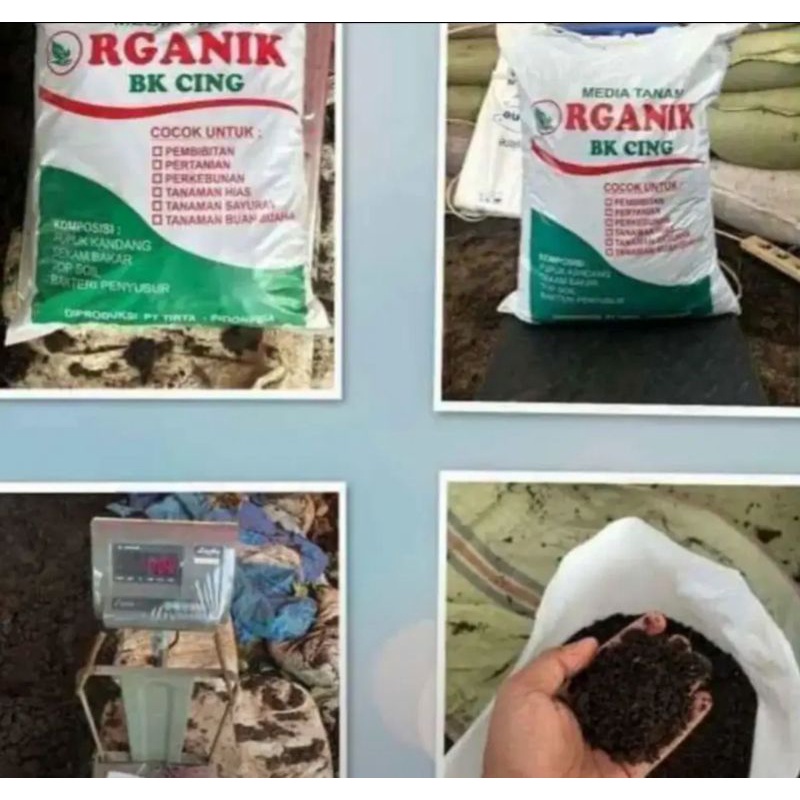 Jual media tanam siap pakai 8kg tanah hitam kompos fermentasi limbah ...