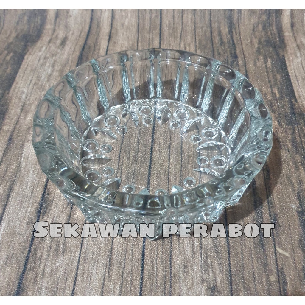 Jual ASBAK ROKOK KACA KRISTAL BESAR TEBAL 15 CM | Shopee Indonesia