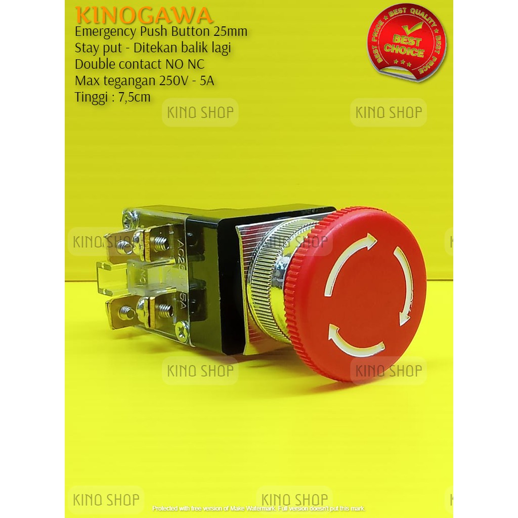 Jual Emergency Push button 25mm - Tombol Emergency 25mm Indonesia ...