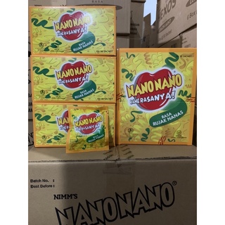 Jual Permen Nano Nano Rasa Rujak Nanas Kemasan 1 box isi 30 bungkus ...