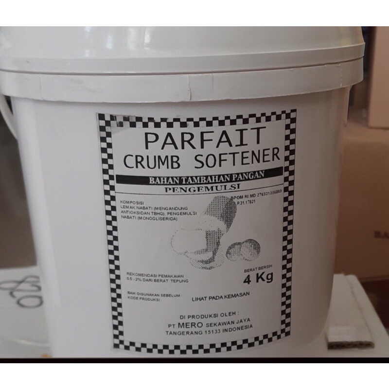 Mero Parfait 4 kg Crumb Softener Pail Ember Pelembut Roti | Shopee ...