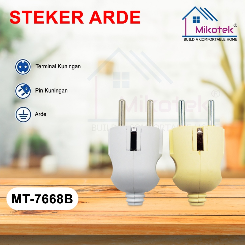 Jual MIKOTEK Steker Arde Oval / Steker Colokan Listrik Bulat | Shopee Indonesia