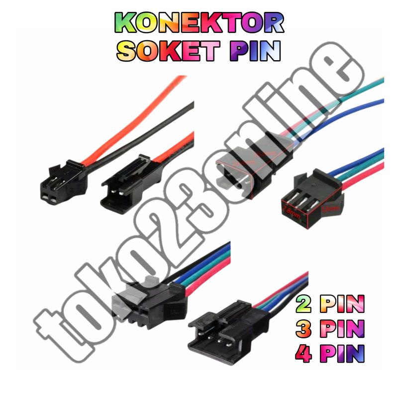 Jual KONEKTOR PIN MALE - FEMALE / SOCKET PIN PREMIUM SOKET PIN ...