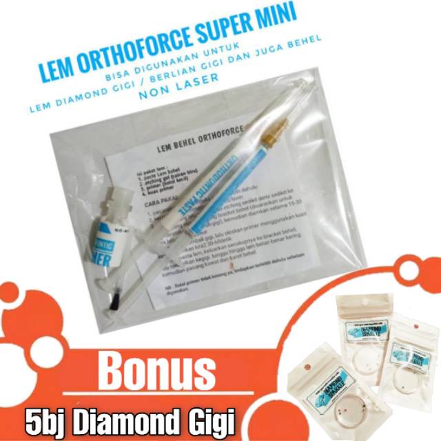 [Bisa COD] Lem behel atau diamond gigi orthoforce super mini non laser ...