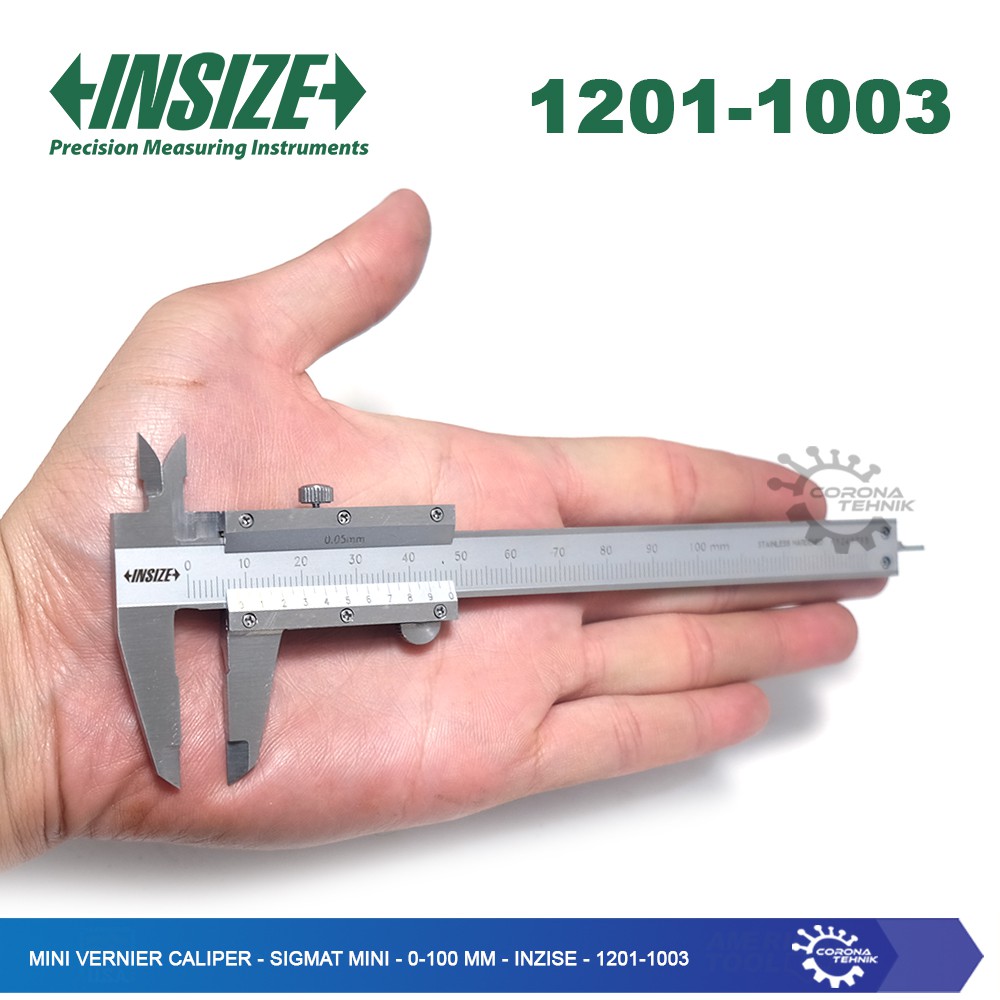 Jual Insize - 1201-1003 - Mini Vernier Caliper - Sigmat Mini - 0-100 mm | Shopee Indonesia