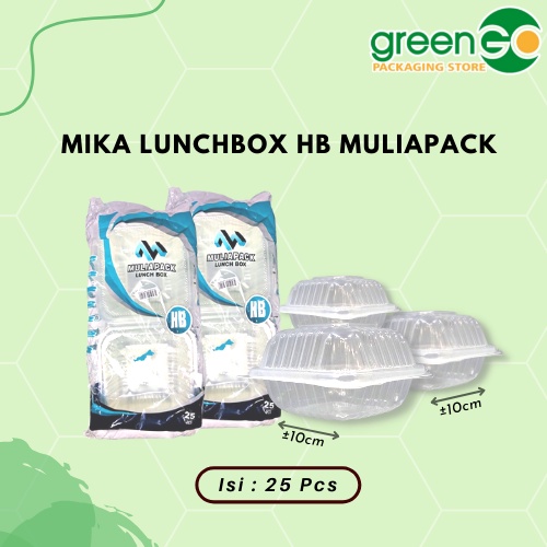 Jual MIKA HB BURGER BENING MULIAPACK ISI 25 PCS MIKA LUNCH BOX MIKA ...