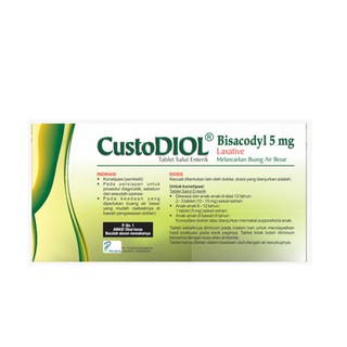 Custodiol 5mg EC Tablet / Sembelit / Susah BAB / Pencahar / Sakit Perut ...