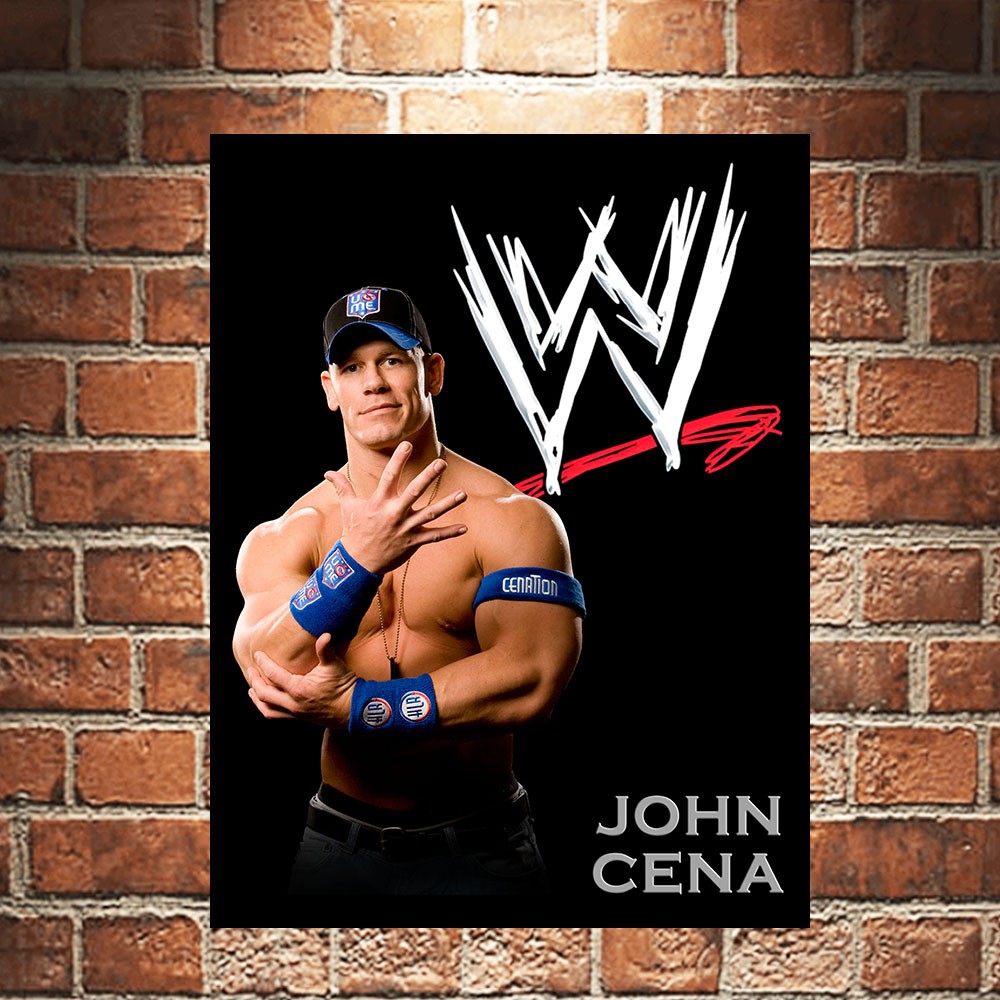 Jual John Cena Poster Kayu Dekorasi Pajangan Dinding Rumah Kantor Cafe ...