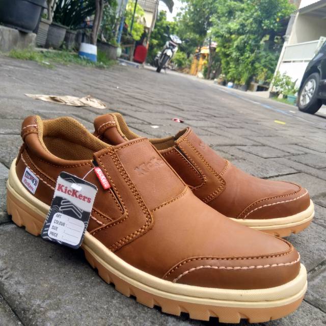Jual SEPATU KULIT ASLI CASUAL PRIA COKLAT - SEPATU KASUAL KULIT ASLI ...