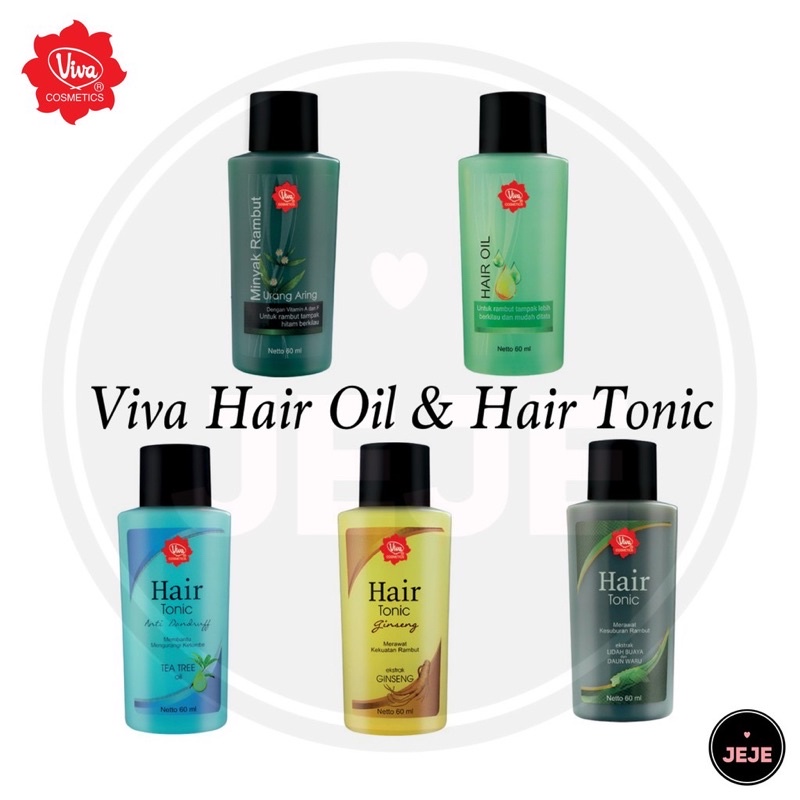 Jual VIVA Hair Tonic Lidah Buaya Gingseng Tea Tree Oil / Hair Oil ...