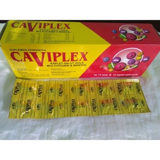 Jual CAVIPLEX DAN CAVIPLEX CDEZ 1 BOX ISI 10 STRIP 100 TABLET | Shopee ...