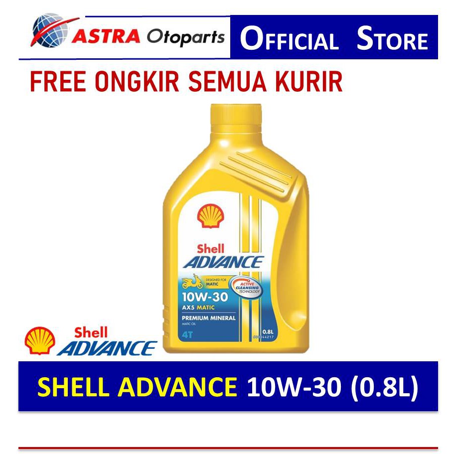 Shell Advance AX5SC 10W30 0.8 L untuk Motor Matic 550044709 | Shopee ...