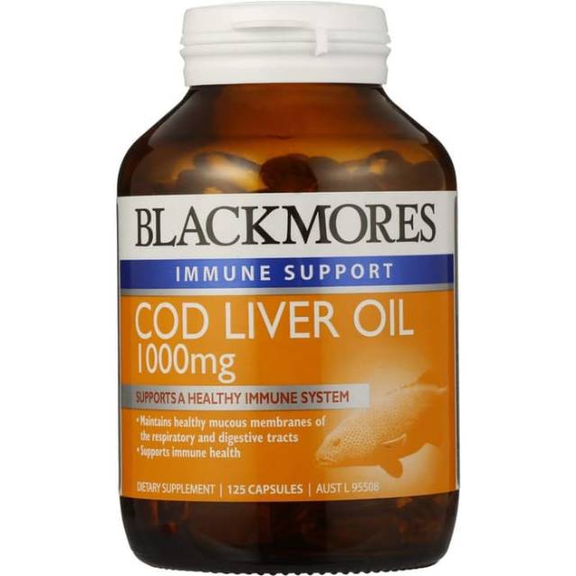 Jual Blackmores cod Liver Oil 1000mg Immune Support 125 capsules ...