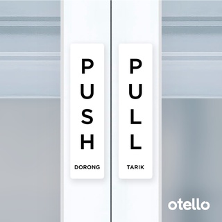 Jual Otello Sign Push Pull Dorong Tarik Icon Label Sticker Unik Sign ...