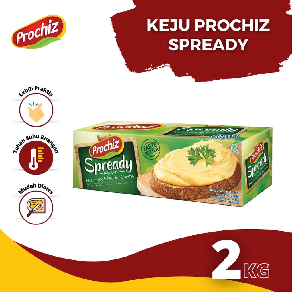 Jual Prochiz Spready Keju Prochiz Spready 2 kg 2kg | Shopee Indonesia