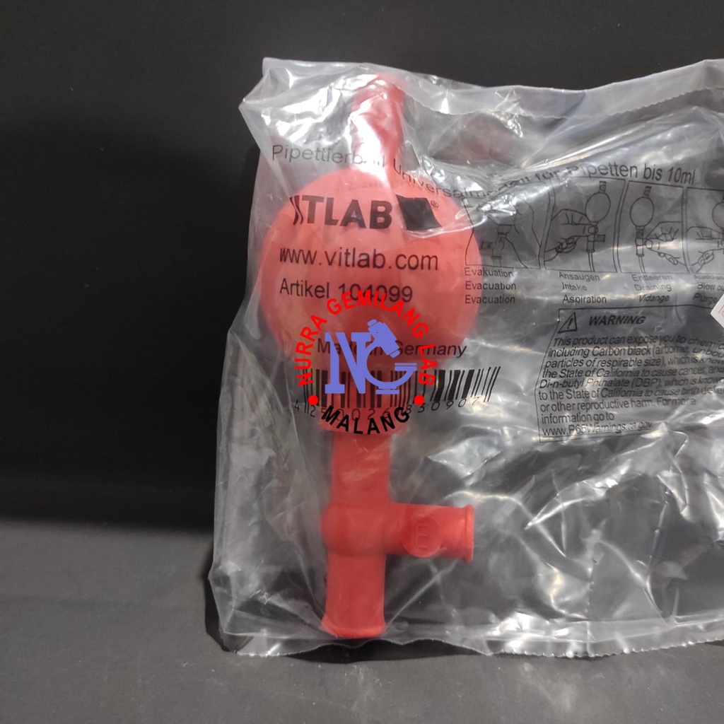 Jual Ball Pipet / Bola Hisap Vitlab 10ml dan 100ml | Shopee Indonesia