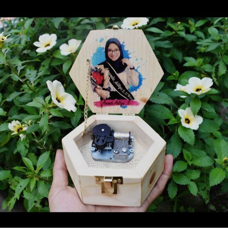 Jual box music melody/box foto/foto kayu/box foto custom/melody ...