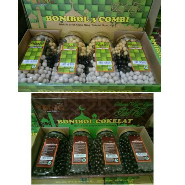 Jual D'KING Bonibol 3 combi biskuit bentuk bola mini Coklat boniball ...