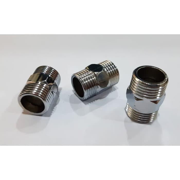 Jual DOUBLE NEPEL STAINLESS 1/2 INCH | Shopee Indonesia