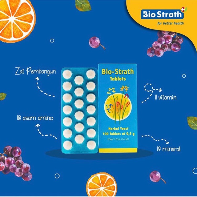 Jual Bio-Strath Biostrath 100 tablet (kemasan indonesia) | Shopee Indonesia