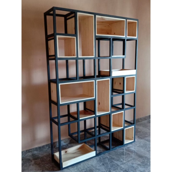 Jual Rak partisi ruangan industrial 2 sisi | Shopee Indonesia