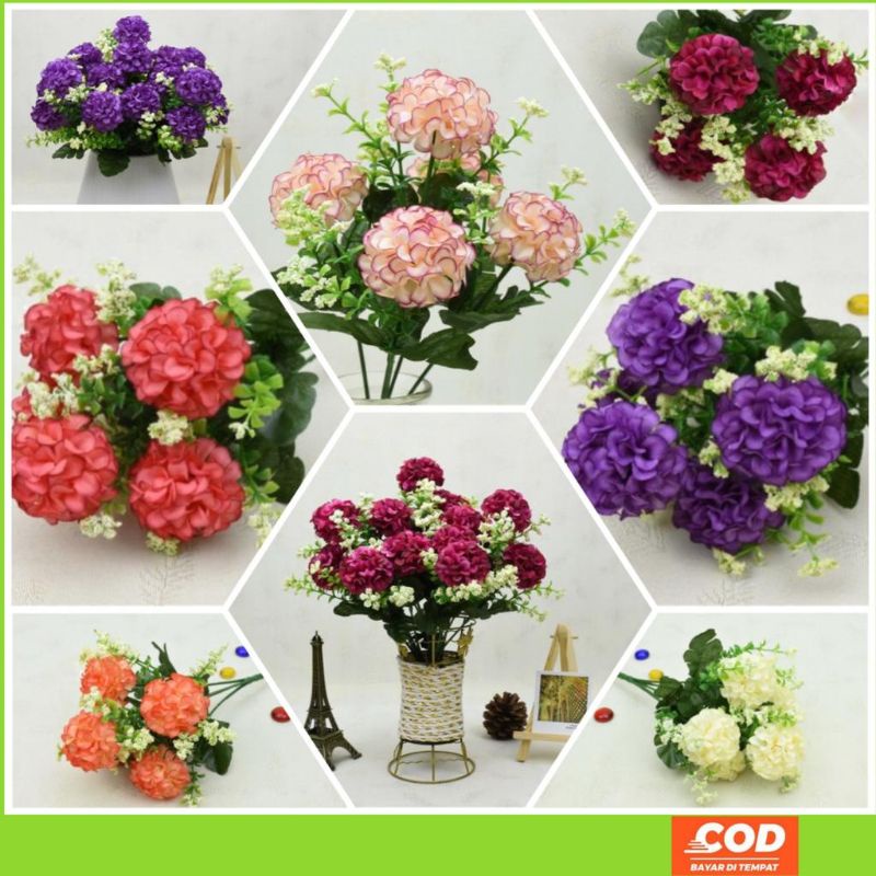 Jual Bunga Plastik Krisan :) 5 tangkai 5 kuntum bunga tangkai hias ...