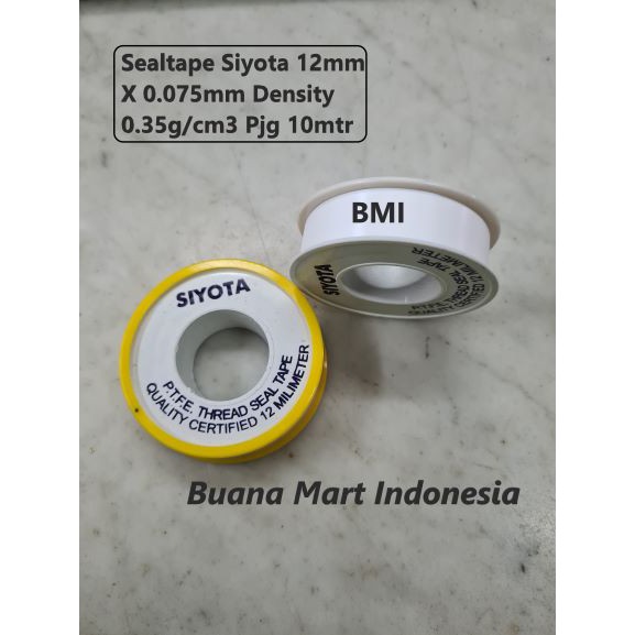Jual Seal Tape Siyota | Sealtape | Seltip | Siltip | 12mm X 0.075 ...