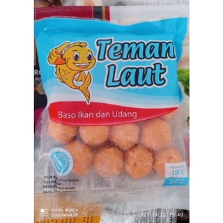 Jual Teman Laut Bakso Ikan Dan Udang kemasan 200gr Olahan Ikan Seafood ...