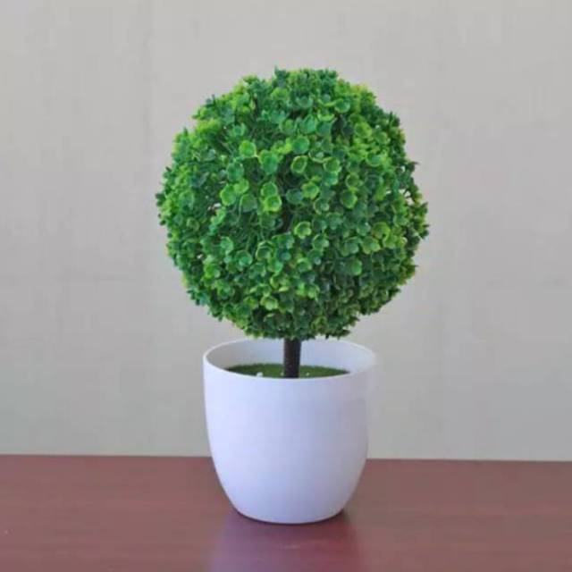 Jual Tanaman bonsai plastik model bulat,pohon bonsai bulat | Shopee ...