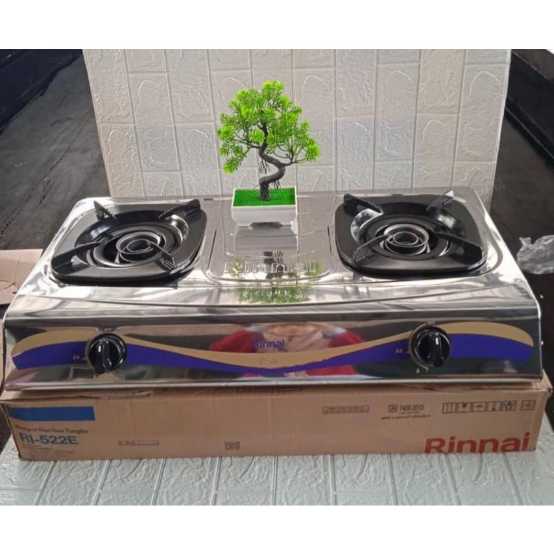 Jual Rinnai Kompor Gas 2 Tungku Stainless (RI522E) Mudah Dibersihkan ...