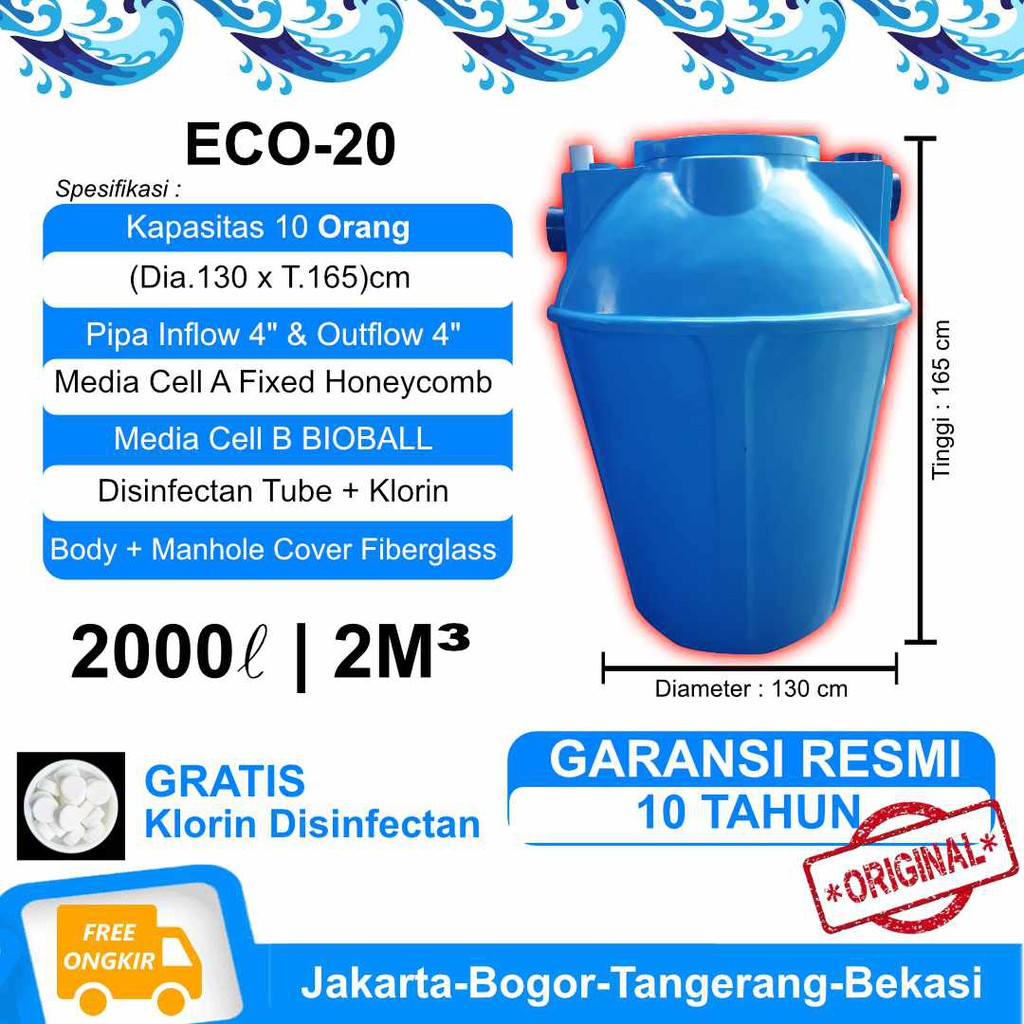 Jual BIOTANK 2000 Liter - Septictank Bio | Bio Septic Tank | BIOTECH ...