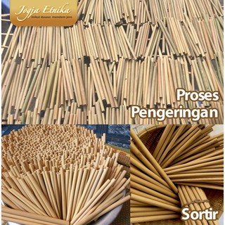 Jual Sedotan Bambu / Bamboo Straws / Stik Bambu | Shopee Indonesia