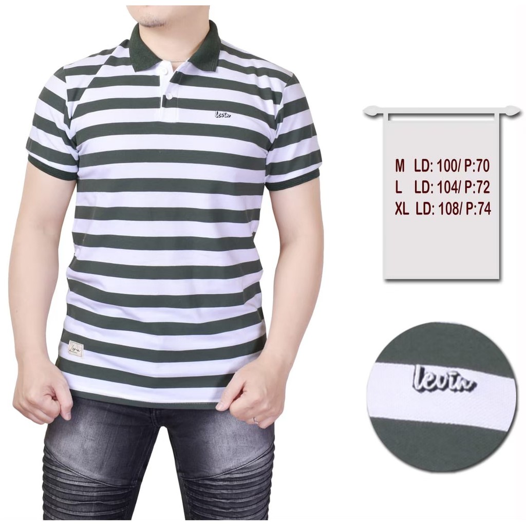 Polo Shirt Pria Lengan Pendek Pria Polos Kerah | Kaos kerah salur navy ... Polo Shirt Pria Lengan Pendek Pria Polos Kerah | Kaos kerah salur navy ...