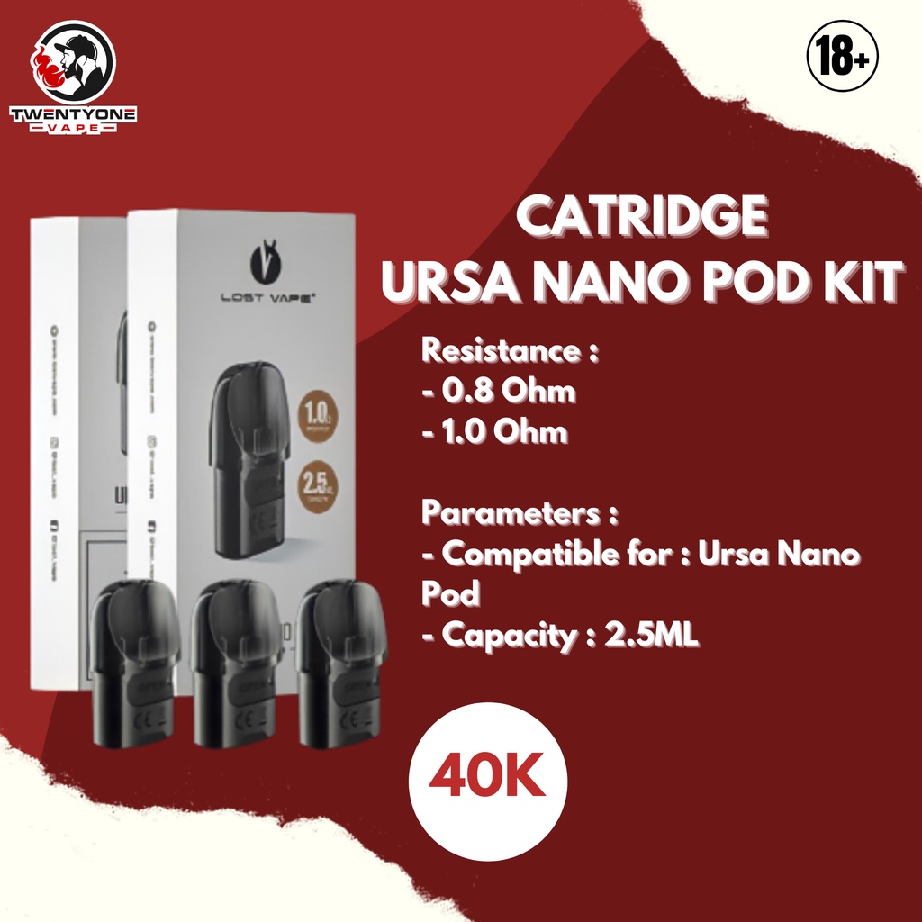 Jual CATRIDGE URSA NANO POD KIT | Shopee Indonesia