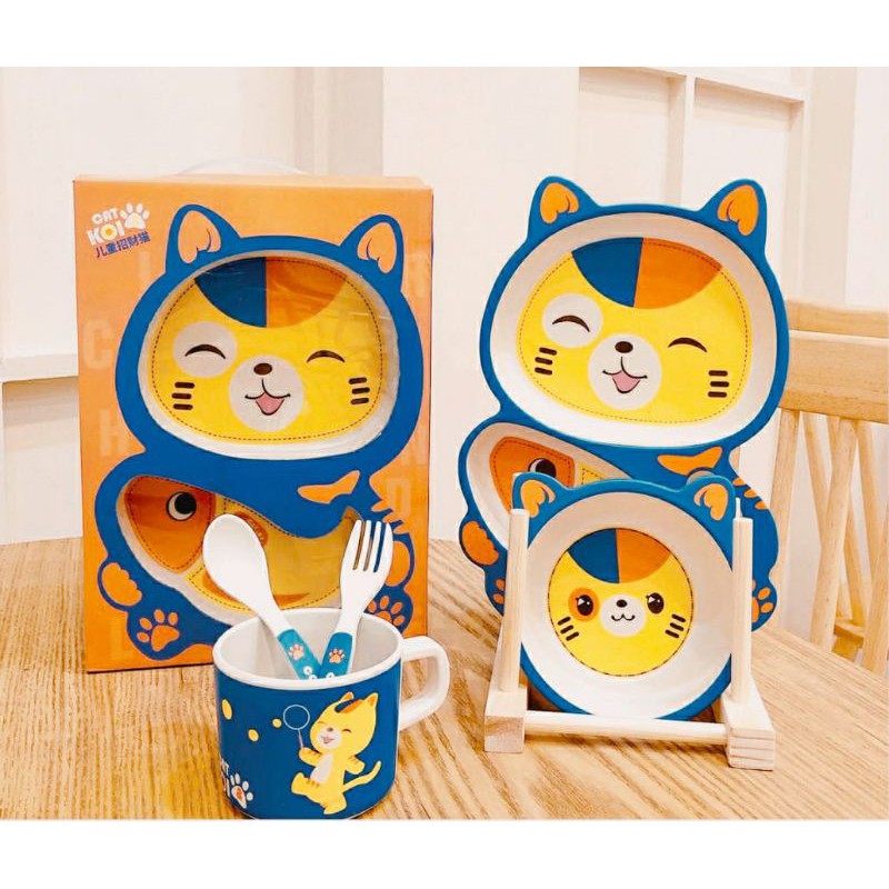 Jual piring makan anak - piring anak set - piring lucu - kids plate ...