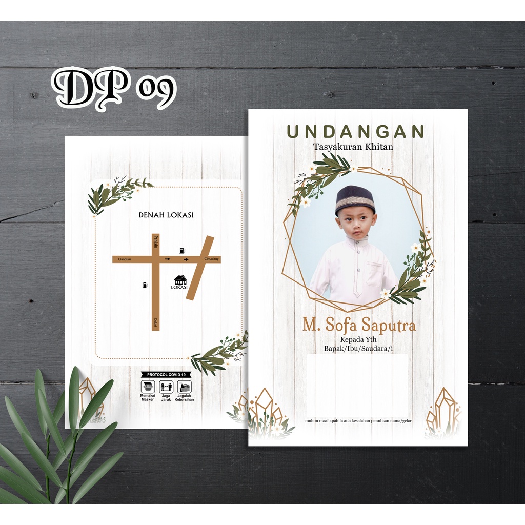 Jual Undangan Khitan khitanan sunat hitan Murah gratis Plastik cepat ...