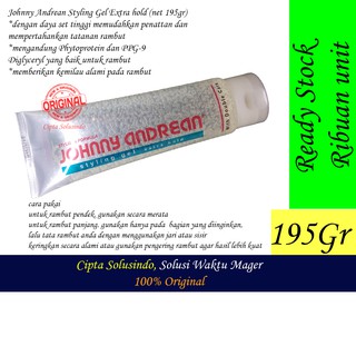 Jual Gel Rambut unisex - Johnny Andrean Extra Hold 195g ( each ) | Shopee Indonesia