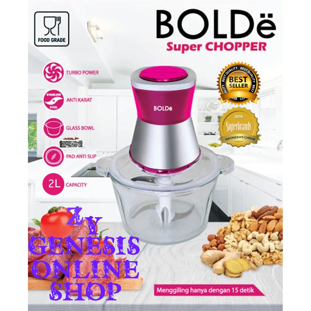 Jual Bolde / BOLDe Super Chopper Original Kapasitas 1.5 Liter | Shopee ...