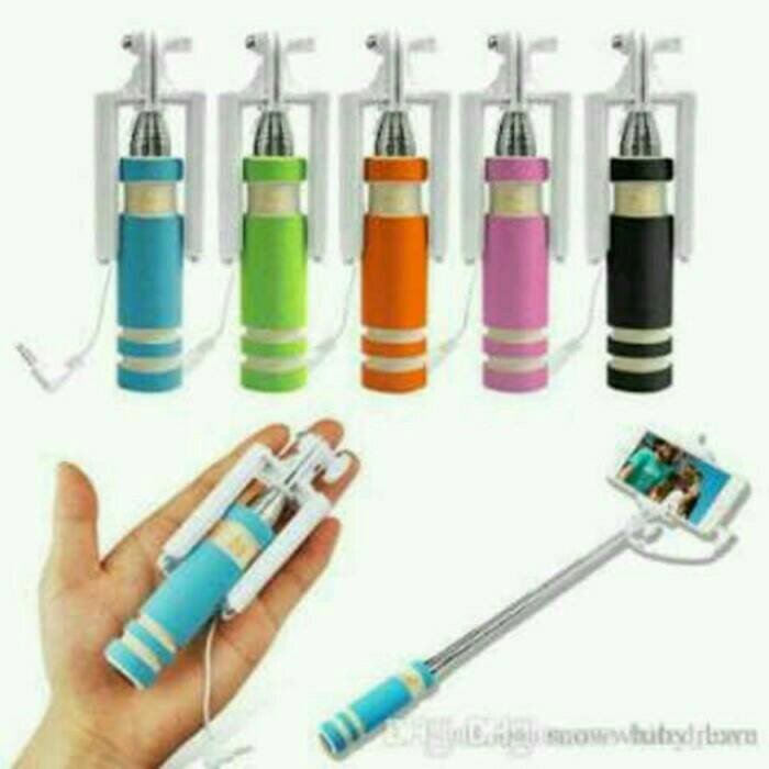 Jual Tongsis mini lipat (ada kabel+tombol shutter) | Shopee Indonesia