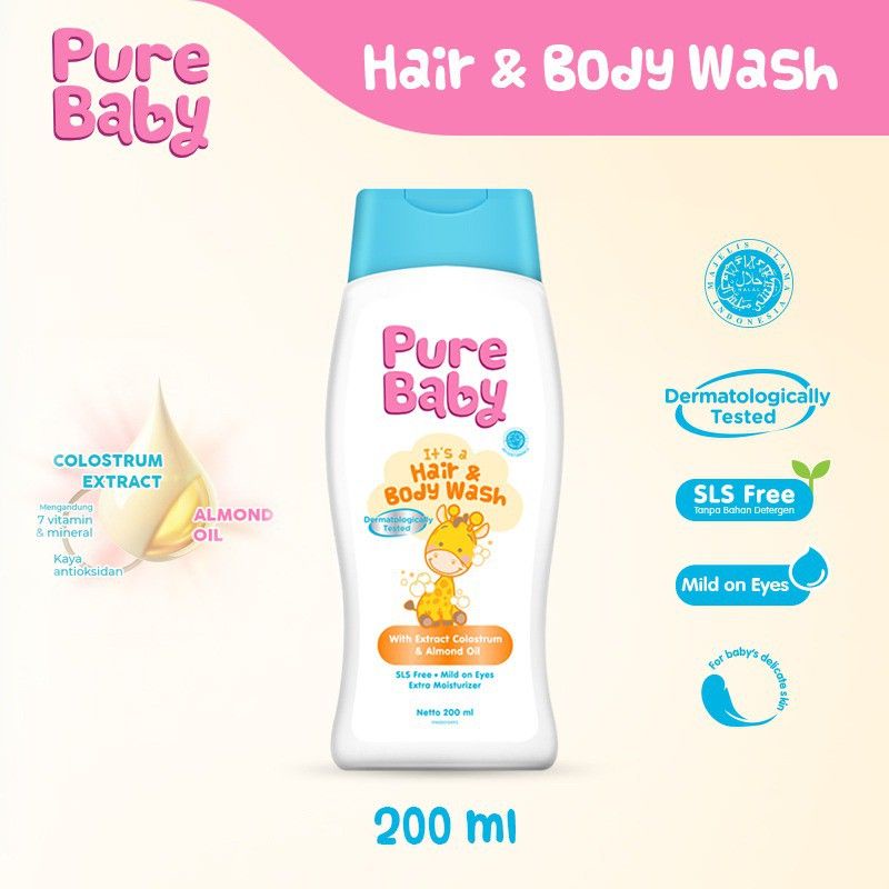 Jual Pure Baby Hair & Body Wash 200ml | Shopee Indonesia