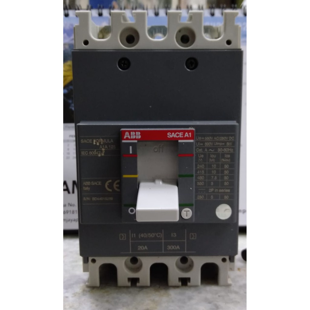 Jual MCCB ABB SACE FORMULA A1 A1A N 125A READY! | Shopee Indonesia