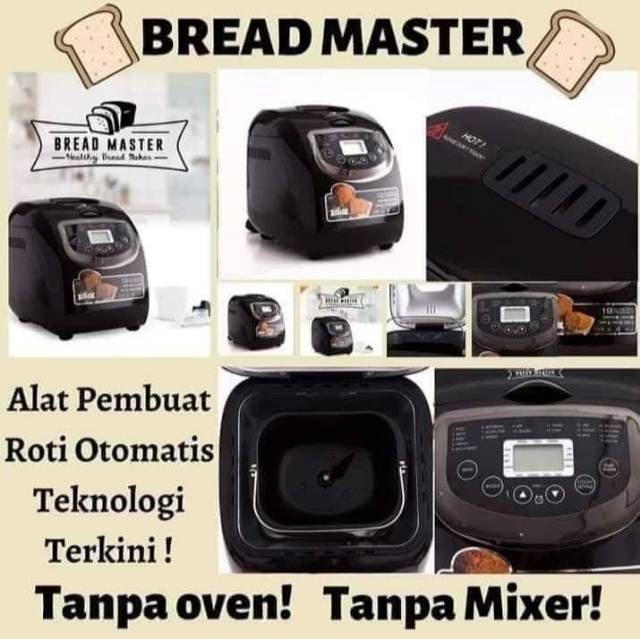 Jual Mesin pembuat roti otoamatis bread master | Shopee Indonesia